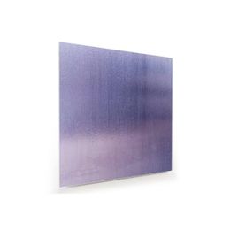 Primedeco Glasbild Wandbild Quadratisch Farbige Metallmuster mit Aufhängung