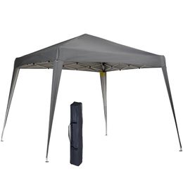 Outsunny Pavillon mit Tasche grau (Farbe: grau)