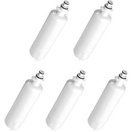 TRADESHOP Wasser-Filter für viele lg Kenmore Kühlschränke - ersetzt HDX-FML-3, 46-9690, WLF-01, RFC1200A, RWF1052 / Kühlschrank Ersatz Filter-Patrone - 5 Stück