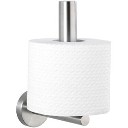 Wenko - Toilettenpapier-Ersatzrollenhalter Bosio Edelstahl matt, rostfrei, Silber matt, Edelstahl rostfrei matt - silber matt