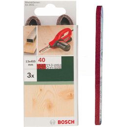 Bosch - 3 Schleifbänder für b+d Powerfile ka 293E 13 x 451 mm, k 40, Holz Metall