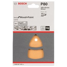 Schleifblätter Multischleifer Best for Wood+Paint K80 11 Löcher 2608607403 - Bosch