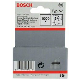 Bosch - Flachdrahtklammer Typ 57, 10,6 x 1,25 x 14 mm