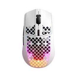 SteelSeries Aerox 3 Wireless Snow 2022, Gaming-Maus wei&szlig;