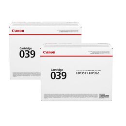 Canon Original Toner 039 Doppelpack schwarz (OP0287C001)