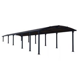 Palram Canopia Arcadia Carport, anthrazit 1285,5x359x242 in cm (LxBxH)