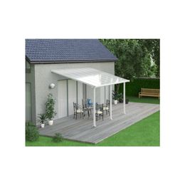 Palram - Canopia Olympia Terrassenüberdachung weiß B 425 x H 210/305 cm x T 295 cm