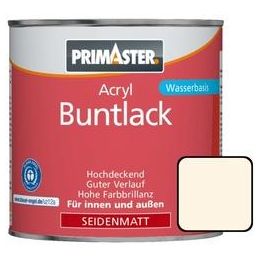 Primaster Acryl Buntlack RAL 9001 750 ml cremeweiß seidenmatt