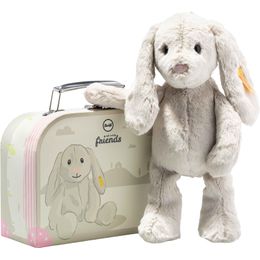 Steiff Soft Cuddly Friends Kuschektier "Hoppie Hase", 26 cm, im Koffer, grau