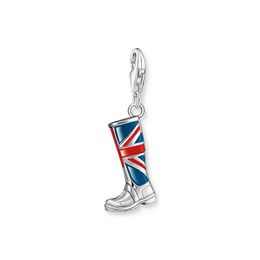 Thomas Sabo Charm-Anhänger LONDON Stiefel mit Union Jack Silber