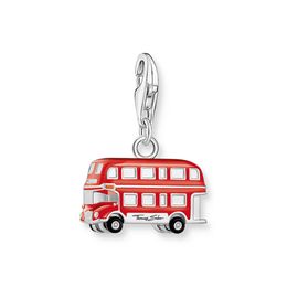 Thomas Sabo Charm-Anhänger roter LONDON Bus Silber