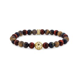 Thomas Sabo Beads-Armband aus Tigerauge vergoldet