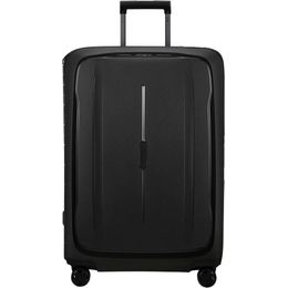 Samsonite Koffer ESSENS 75, 4 Rollen, Reisekoffer Hartschalenkoffer Koffer für Flugreisen TSA-Schloss, schwarz