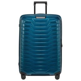 Samsonite Koffer PROXIS 75, 4 Rollen, Trolley Reisegepäck Hartschalenkoffer Reisekoffer TSA-Zahlenschloss, blau