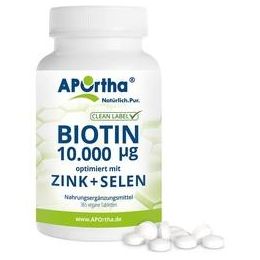 APOrtha® Biotin 10.000 μg + Zink + Selen - vegane Tabletten 365 St
