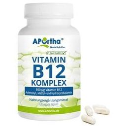 APOrtha® Vitamin-B12-Komplex mit Adenosyl-, Methyl- und Hydroxycobalamin - vegane Kapseln 120 St