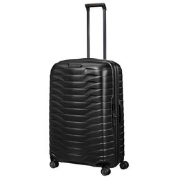 Samsonite Koffer PROXIS 75, 4 Rollen, Trolley Reisegepäck Hartschalenkoffer Reisekoffer TSA-Zahlenschloss, schwarz