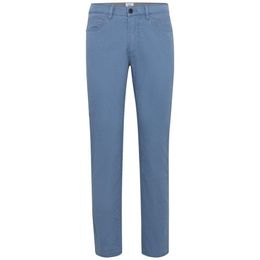 Camel Active 5-Pocket-Jeans mit Ledermarkenlabel, blau