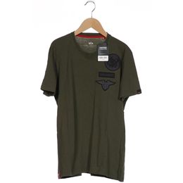 Alpha Industries Herren T-Shirt, grün, Gr. 48