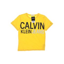Calvin Klein Jeans Herren T-Shirt, gelb, Gr. 152