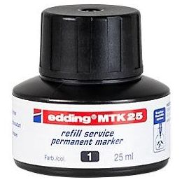 Edding Permanentmarker Nachfüllpackung MTK25 Schwarz 25 ml