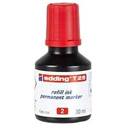 Edding Nachfülltinte T25 Rot 30 ml