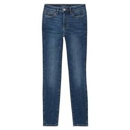Tom Tailor DENIM Damen 3 Sizes in 1 - Nela Extra Skinny Jeans, blau, Uni, Gr. L/32