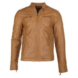 Lederjacke JCC "Macadam" Gr. XL, braun (cognac) Herren Jacken