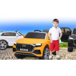 Elektro-Kinderauto Jamara "Ride-on Audi Q8" Elektro-Kinderfahrzeuge gelb Kinder Elektrofahrzeuge