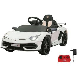 Elektro-Kinderauto Jamara "Ride-on Lamborghini Aventador SVJ" Elektro-Kinderfahrzeuge weiß Kinder Elektrofahrzeuge