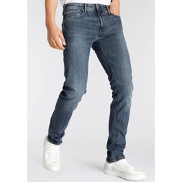 Tapered-fit-Jeans Pepe Jeans "Stanley" Gr. 31, Länge 32, blau (dark blue) Herren Jeans Tapered-Jeans