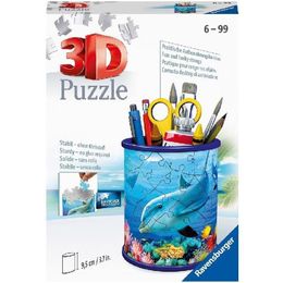 RAVENSBURGER VERLAG Ravensburger 3D Puzzle 11176 - Utensilo Unterwasserwelt - 54 Teile - Stiftehalter für Tierliebhaber ab 6 Jahren, Schreibtisch-Organizer für Kinder
