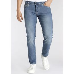 Regular-fit-Jeans Pepe Jeans "Spike" Gr. 32, Länge 32, blau (medium blue) Herren Jeans Regular Fit