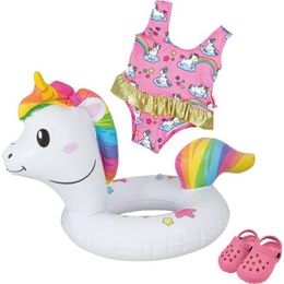 Heless Puppenkleidung EINHORN-SCHWIMMSET “HENRI“ (35-45cm) in bunt