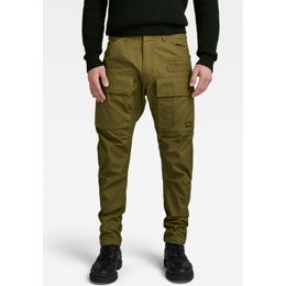 Cargohose G-Star Raw "Regular Tapered Cargo" Gr. 31, Länge 34, grün (dark olive) Herren Hosen Cargohosen