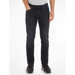 Slim-fit-Jeans Tommy Jeans "SCANTON SLIM" Gr. 34, Länge 32, schwarz (dynamic jacob black) Herren Jeans Slim Fit