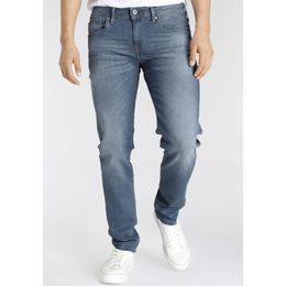 Slim-fit-Jeans Pepe Jeans "Hatch" Gr. 30, Länge 34, blau (medium blue) Herren Jeans Slim Fit