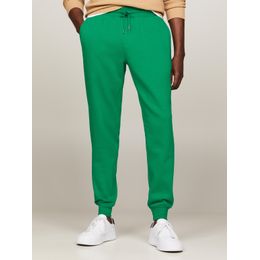 Sweathose Tommy Hilfiger "FLAG LOGO SWEATPANT" Gr. XL, N-Gr, grün (olympic green) Herren Hosen Sweathosen