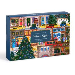 Abrams & Chronicle Books Joy Laforme Winter Lights 12 Days of Puzzles Holiday Countdown