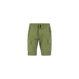 Sweatshorts Alpha Industries "ALPHA Men - Cargo Shorts Ripstop Jogger Short" Gr. L, Normalgrößen, grün (moss green) Herren Hosen Shorts