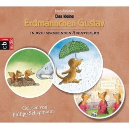 cbj Das kleine Erdmännchen Gustav in drei spannenden Abenteuern,3 Audio-CDs - Ingo Siegner (Hörbuch)