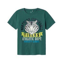 name it - T-Shirt NKMBERTE TIGERS in mallard green, Gr.158/164