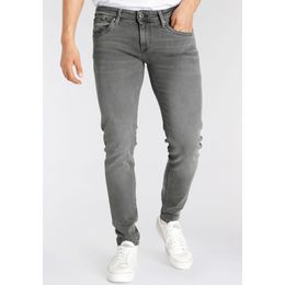 Slim-fit-Jeans Pepe Jeans "Hatch" Gr. 33, Länge 32, grau (grey used) Herren Jeans Slim Fit