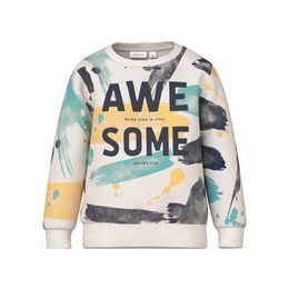 name it - Sweatshirt NMMBULGUR AWESOME in jet stream, Gr.92