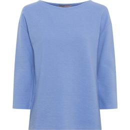 Adagio Shirt, 3/4-Arm, Seitenschlitze, für Damen, blau, 42