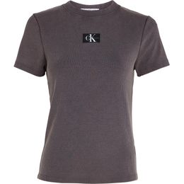 Calvin Klein Jeans T-Shirt, Logo-Patch, für Damen, schwarz, L