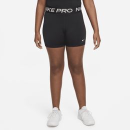 Nike Dri-FIT One Bike Shorts für ältere Kinder (Mädchen) (erweiterte Größe) - Schwarz