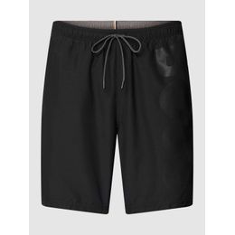 BOSS Regular Fit Badehose mit Label-Print Modell 'Orca'