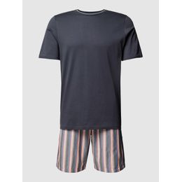 Schiesser Pyjama mit modern lässiger Passform Modell 'Selected Premium'