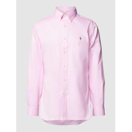 Polo Ralph Lauren Slim Fit Business-Hemd mit Label-Stitching